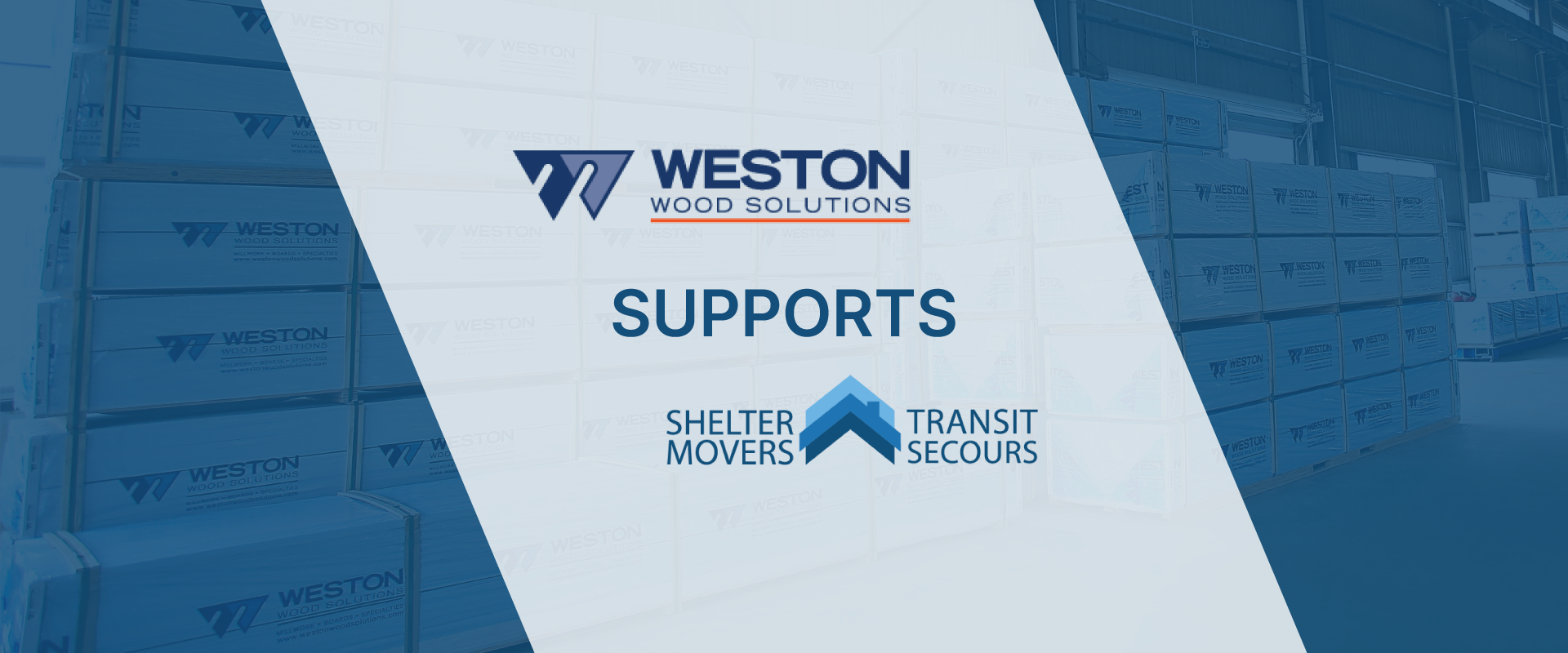 Weston Wood Supports Survivors - Shelter Movers